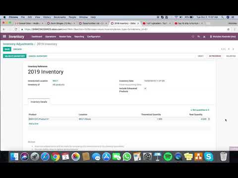 Odoo Inventory Adjustments | ClicktoHub ERP