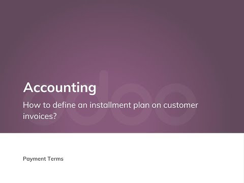 How to define an installment plan on customer invoices? | Click To Hub ...