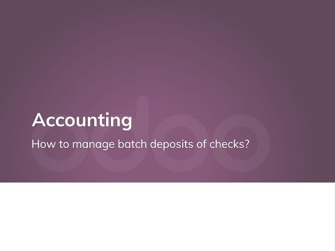 How to manage batch deposits of checks? | ClicktoHub ERP